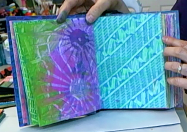 Paste Paper - More pizazz for yummy paste papers - How To Get Creative