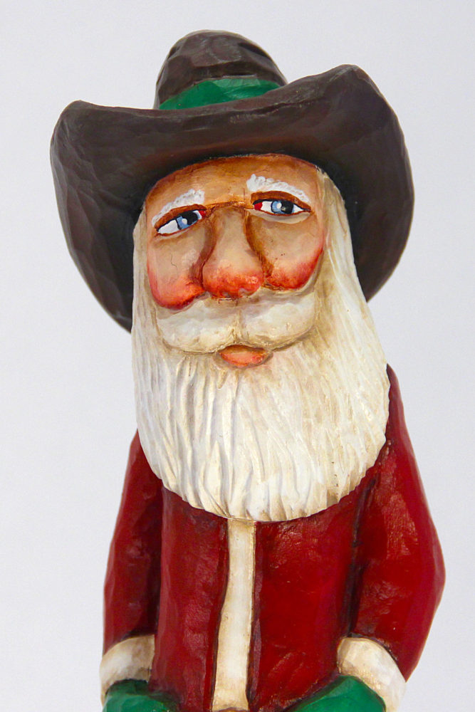 Tiger Claus Carvings Santas - HowToGetCreative.com