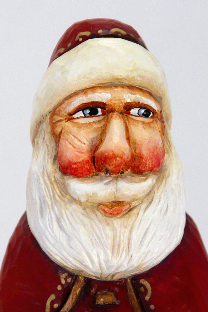 Tiger Claus Carvings Santas - HowToGetCreative.com